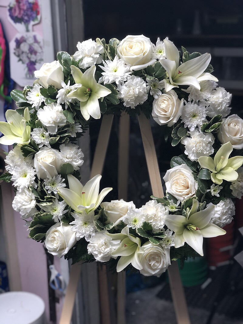 Serenity Wreath arranged by a florist in National City, CA | Angel Petals
